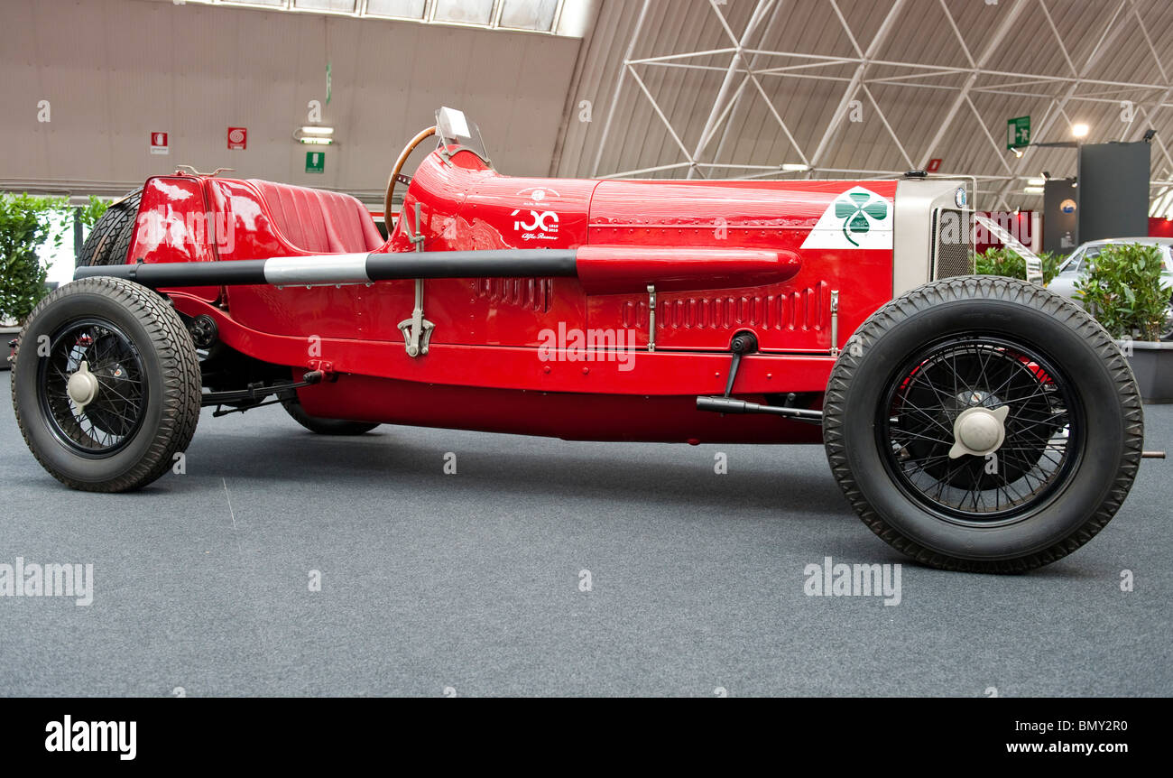 Alfa Romeo historic vehicles exhibited at the Parco Esposizioni Novegro ...