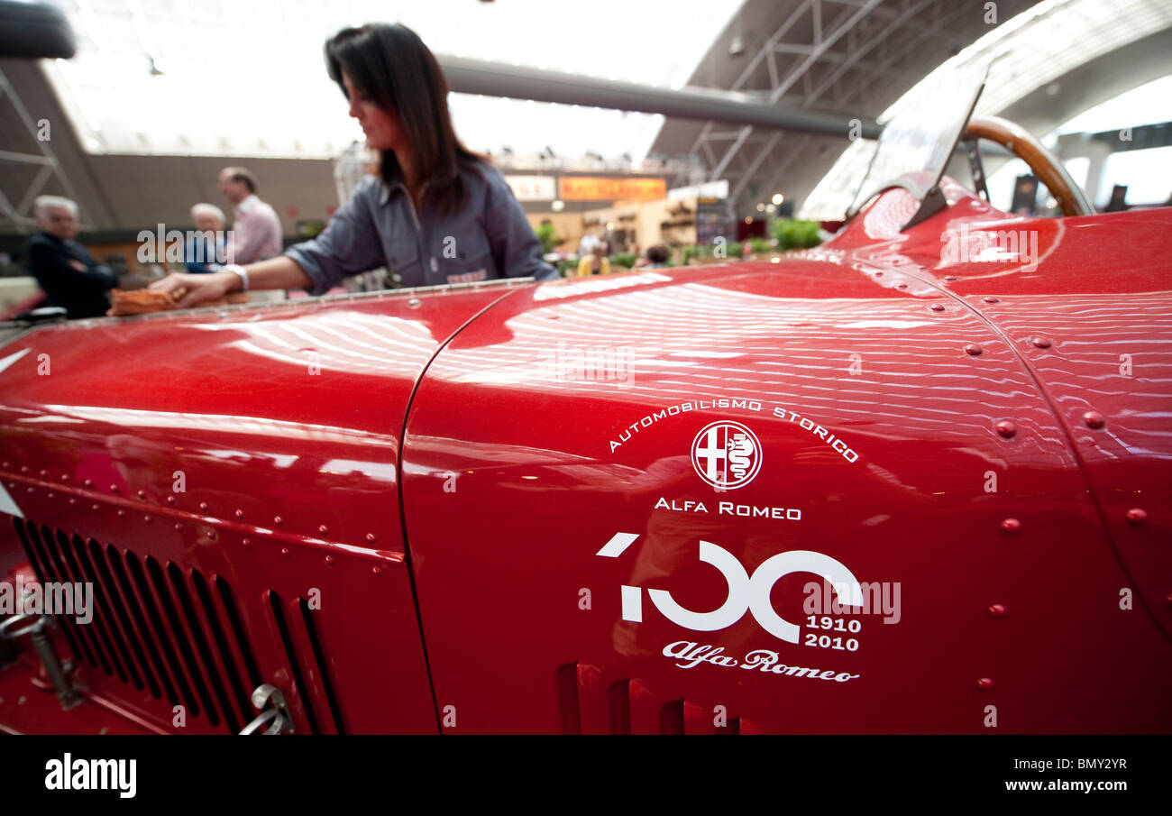 Alfa Romeo historic vehicles exhibited at the Parco Esposizioni Novegro ...