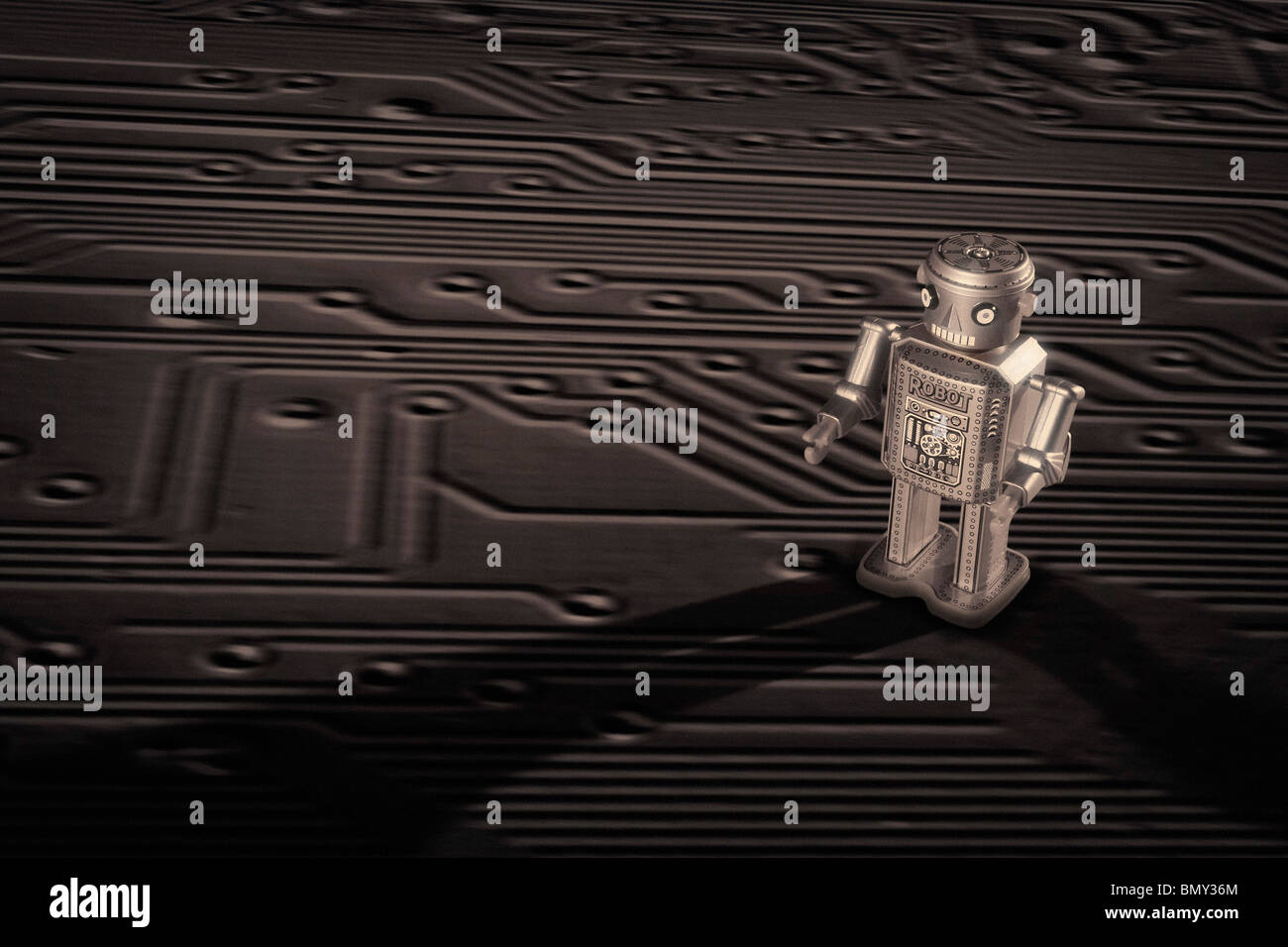 Robot Illustrating Technology Stock Photo Alamy