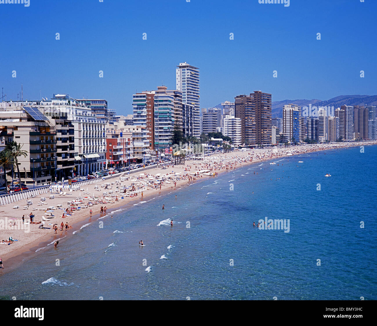 Levante Beach, Benidorm, Valencia Province, Spain, Western Europe Stock ...