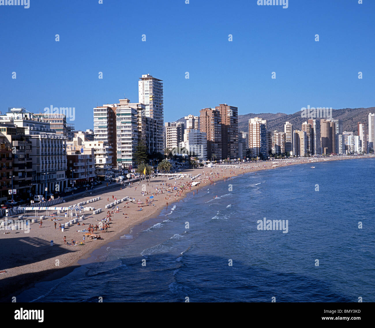 Levante Beach, Benidorm, Valencia Province, Spain, Western Europe Stock ...