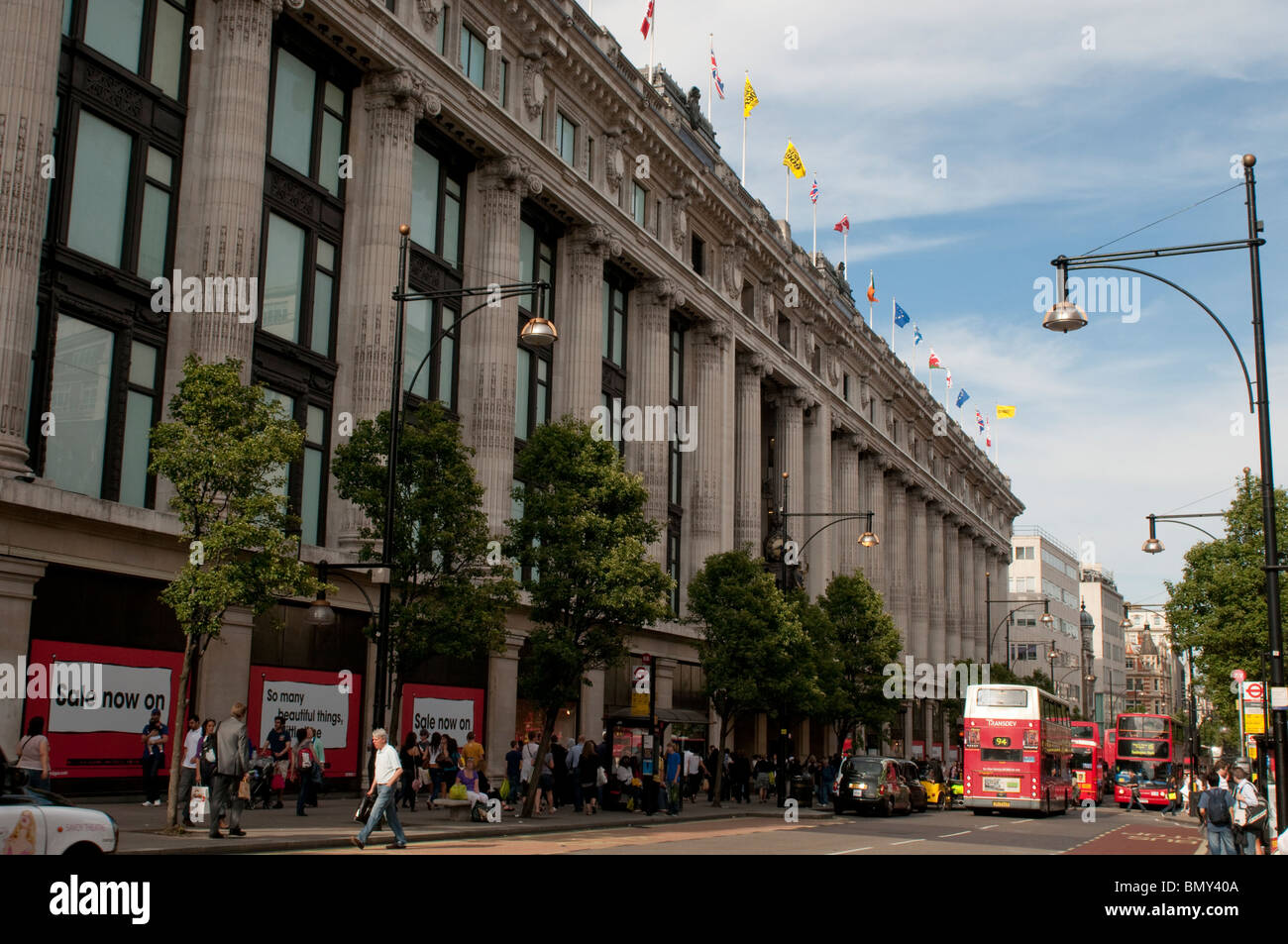 Selfridges department store on Oxford Street, London, UK Stock Photo ...