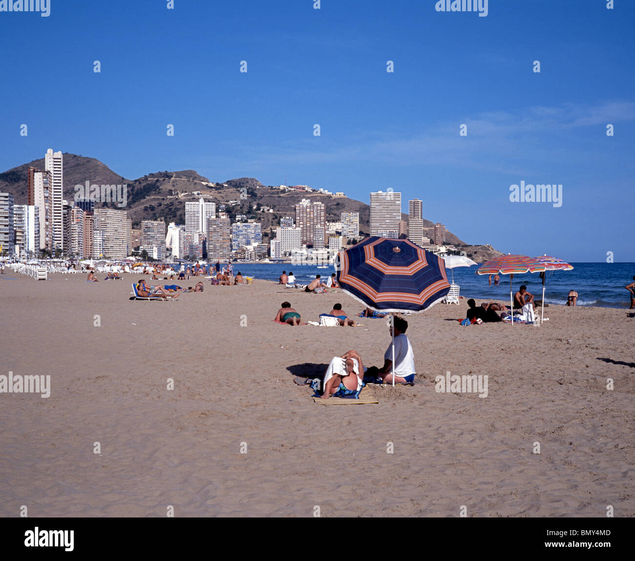 Levante Beach, Benidorm, Valencia Province, Spain, Western Europe Stock ...