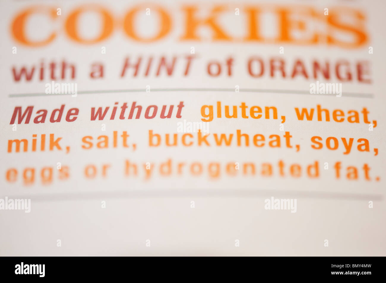 Consumer labels on food packets hi-res stock photography and images - Alamy