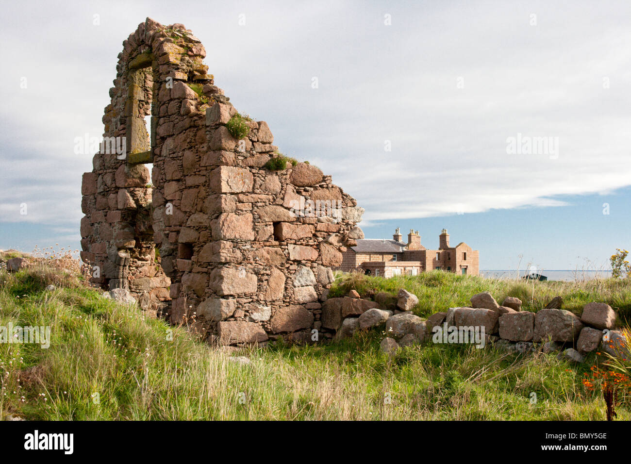 Ruin of Boddam Castle in Aberdeenshire Stock Photo - Alamy