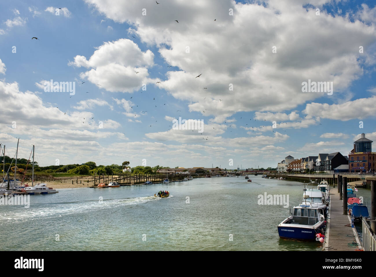 The entrance to Littlehampton harbour in West Sussex. Photo by Gordon ...