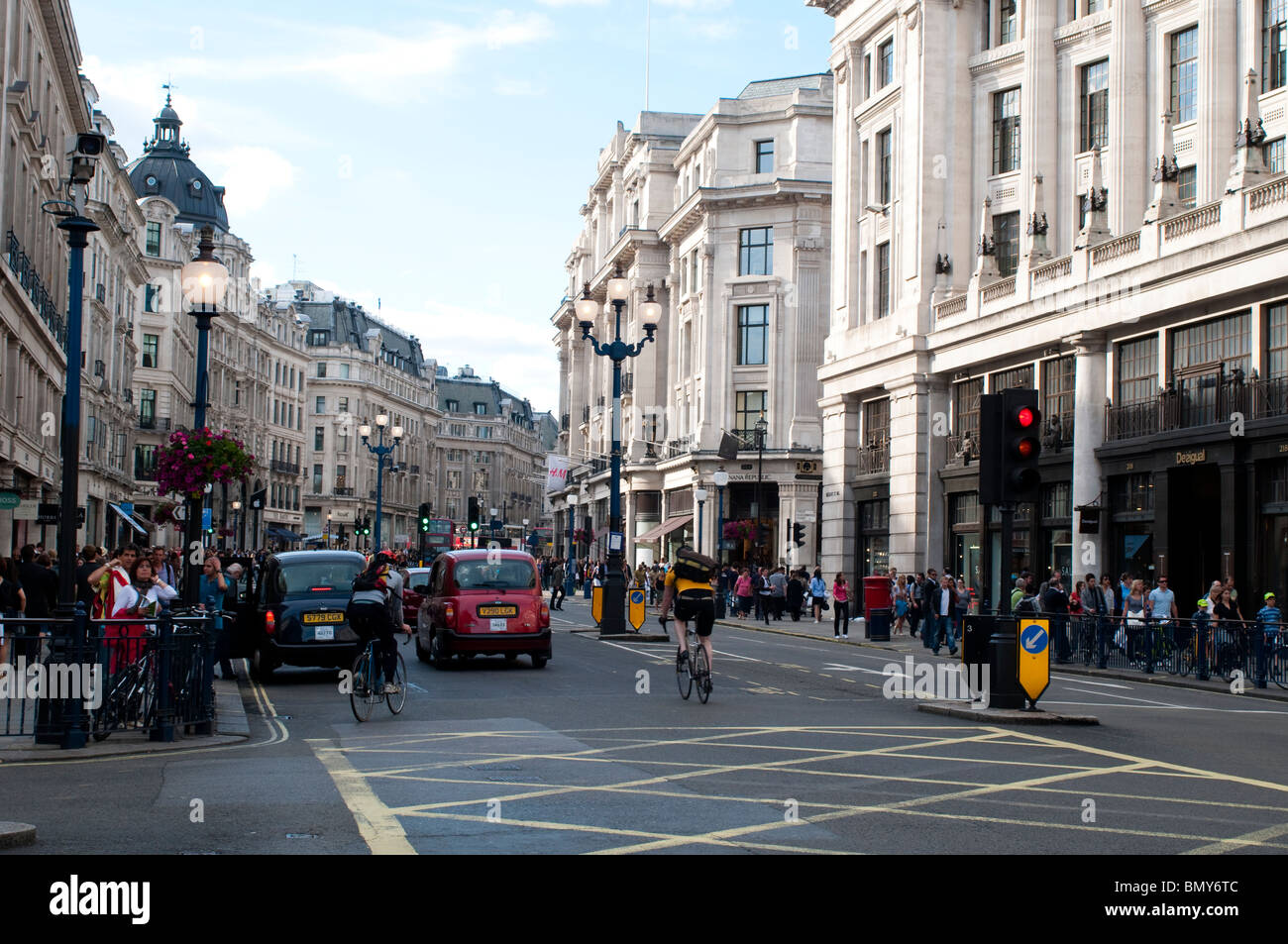 Traffic and people on Lower Regent Street, London, UK Stock Photo - Alamy