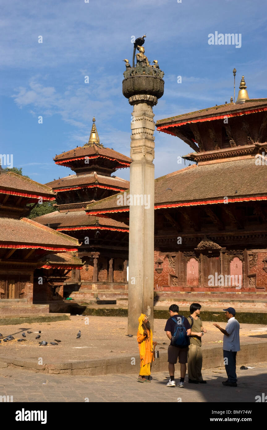 King pratap mallas column hi-res stock photography and images - Alamy