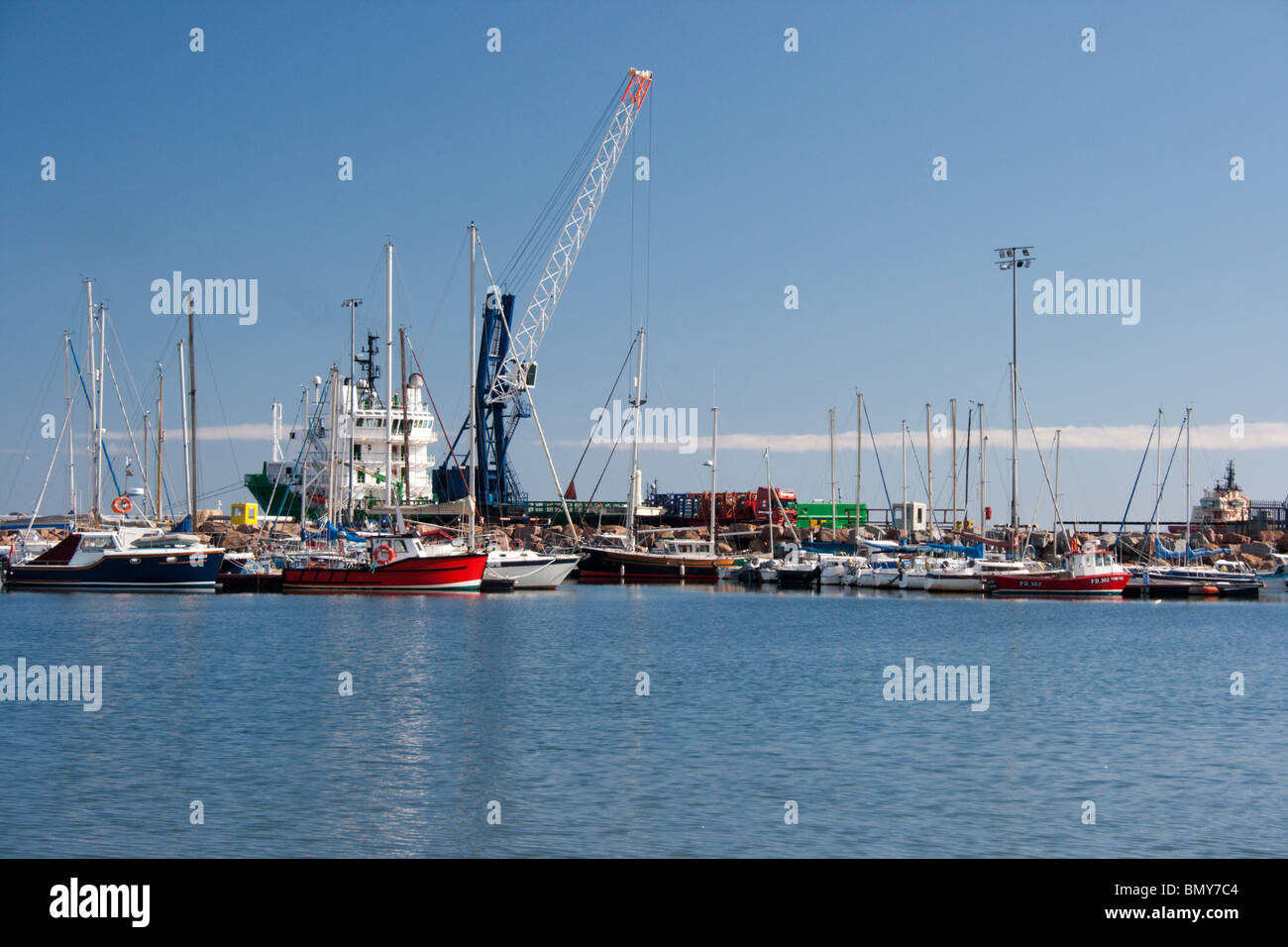 Boats in Peterhead Harbour, Aberdeenshire Stock Photo - Alamy