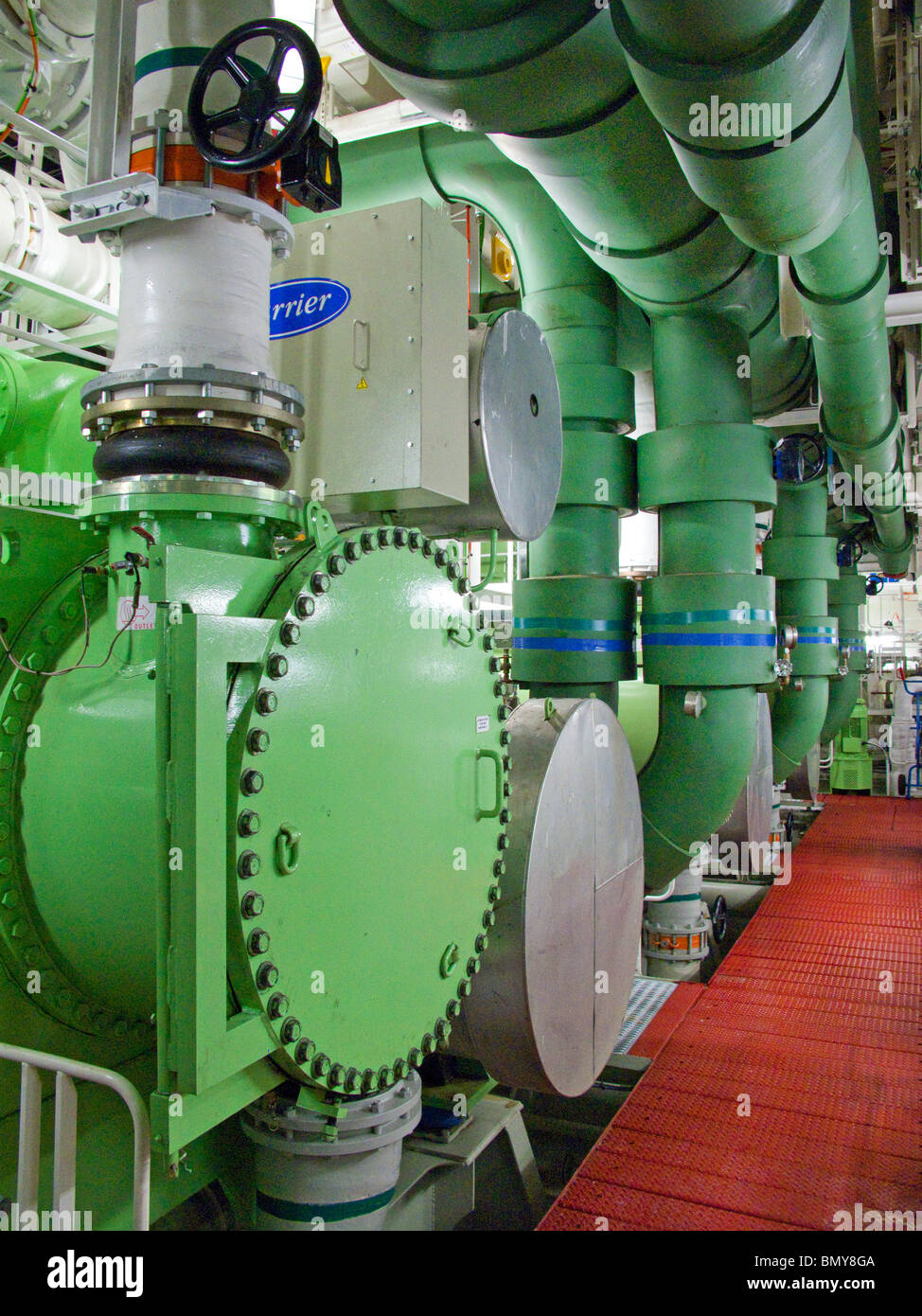Eurodam cruise ship air conditioner room Stock Photo - Alamy