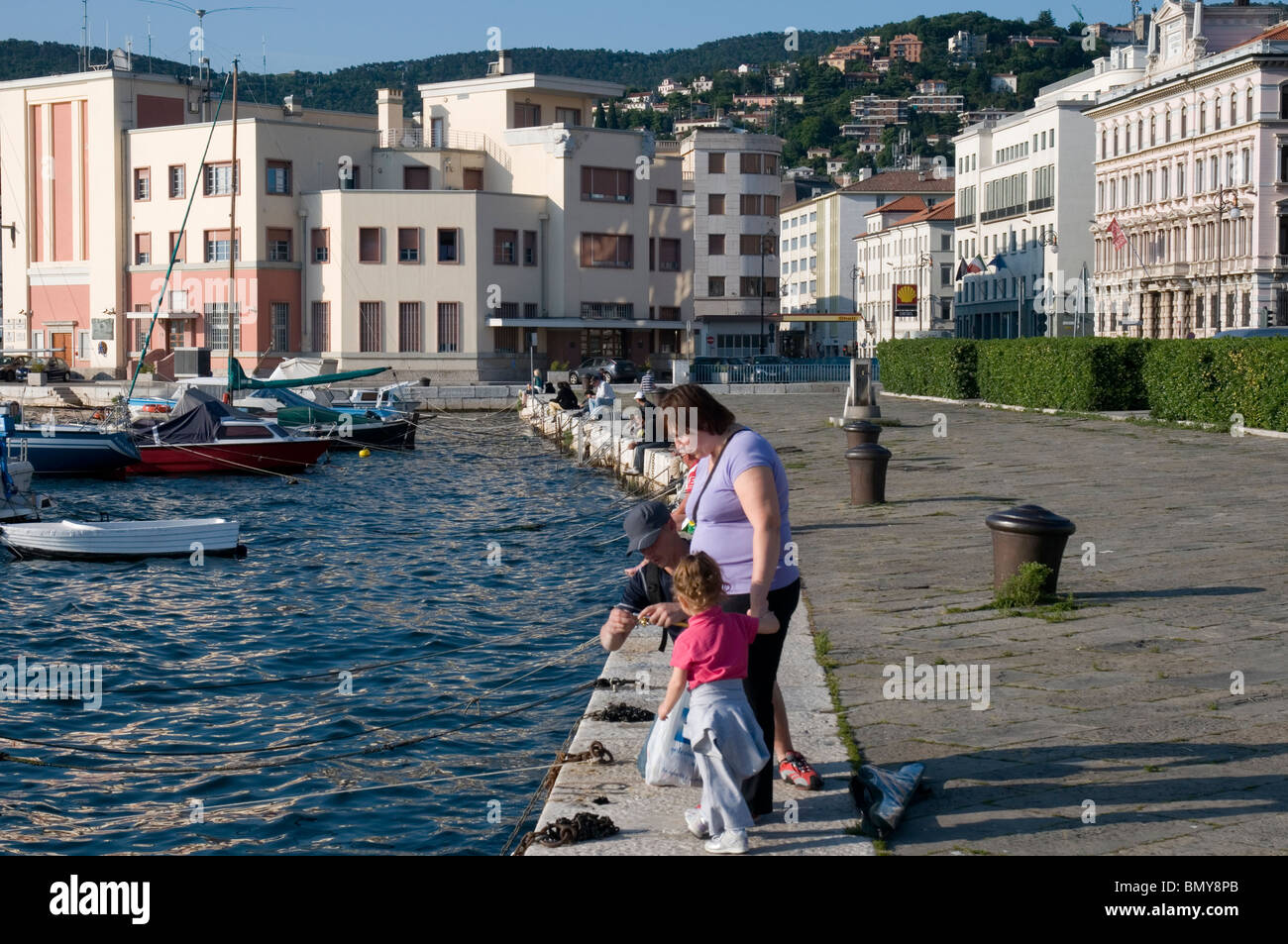 On the waterfront, Trieste, Italy Stock Photo - Alamy
