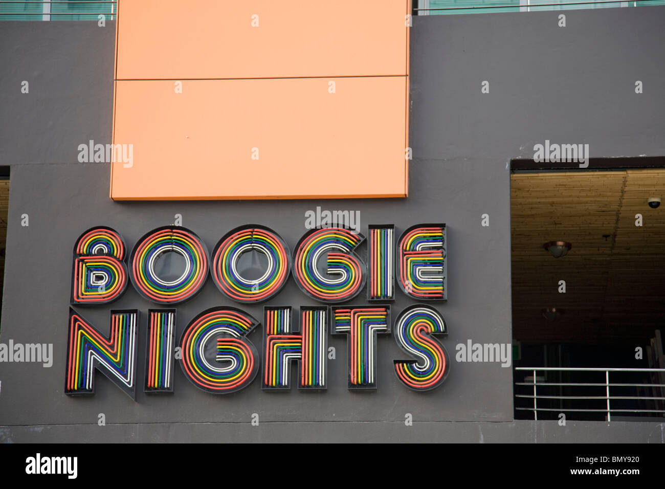 boogie nights nightclub in christchurch Stock Photo - Alamy