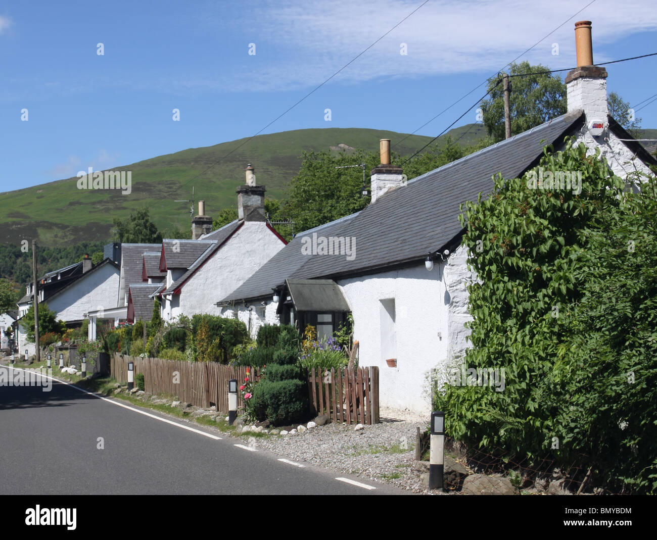 Lochearnhead street scene Scotland June 2010 Stock Photo - Alamy