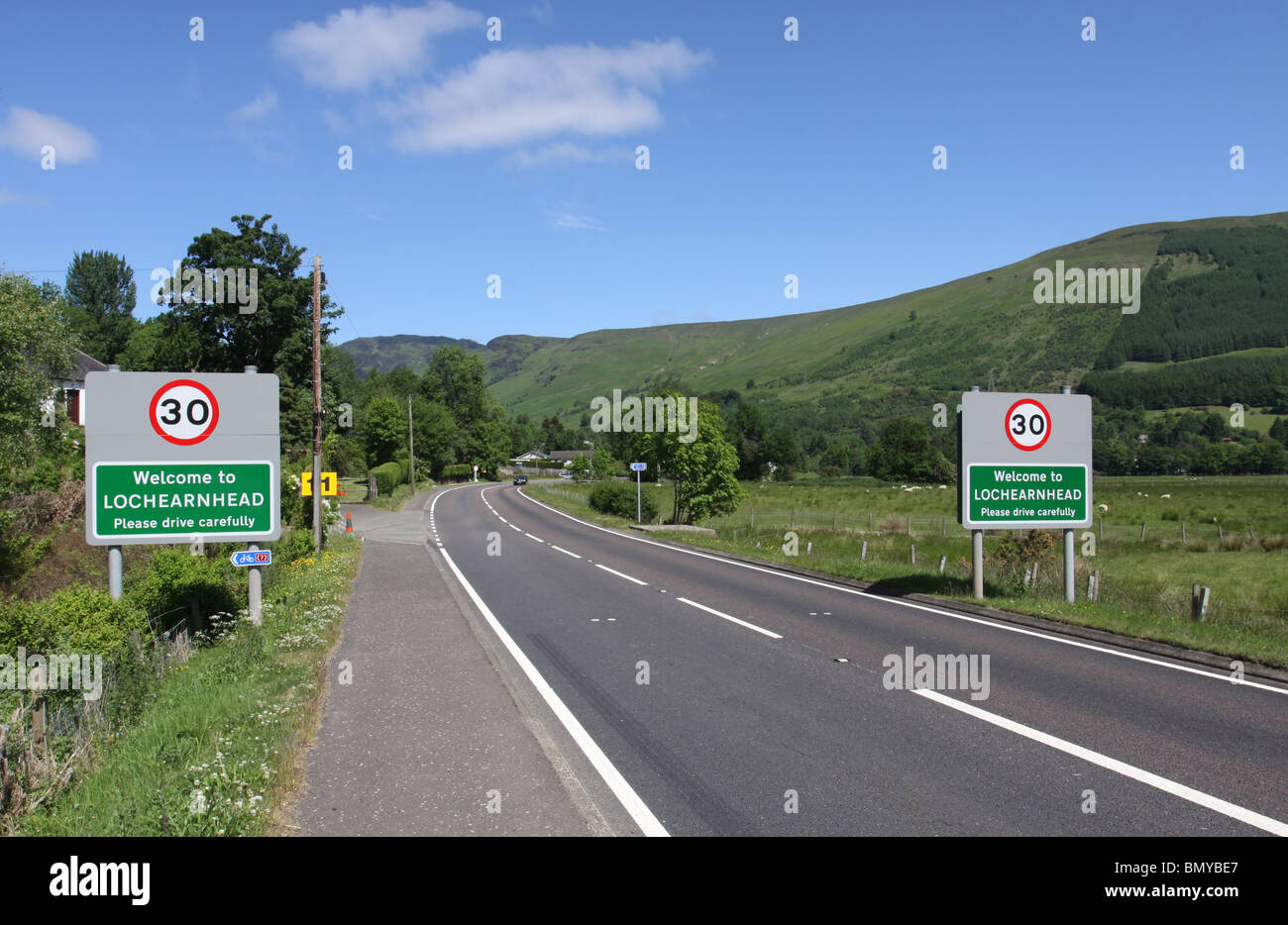 Lochearnhead road hi-res stock photography and images - Alamy