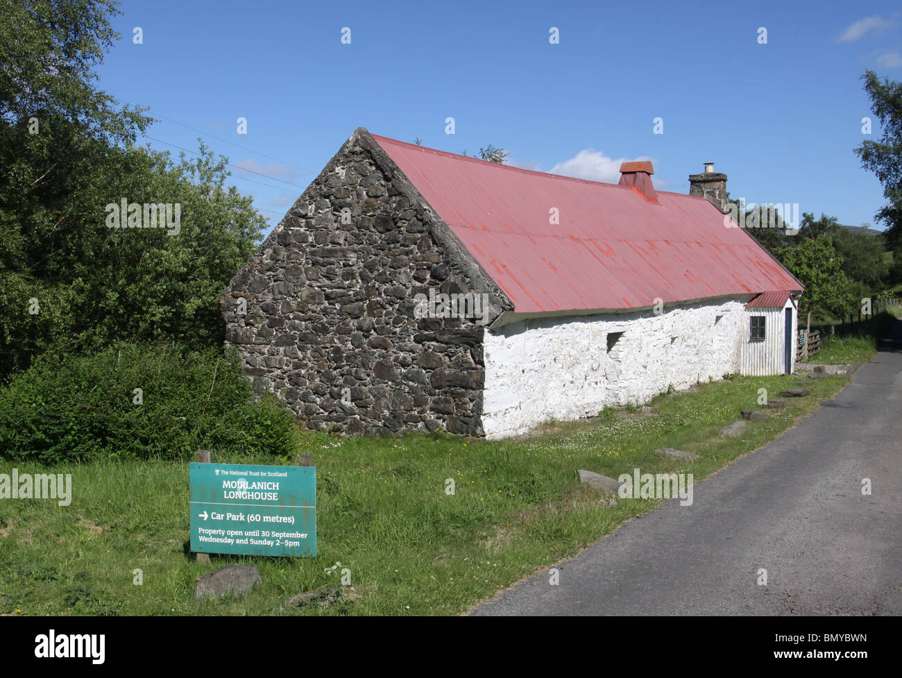 Moirlanich Longhouse near Killin Scotland June 2010 Stock Photo - Alamy