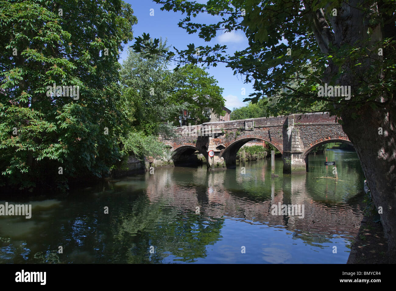 Bishops Bridge Norwich Stock Photo - Alamy