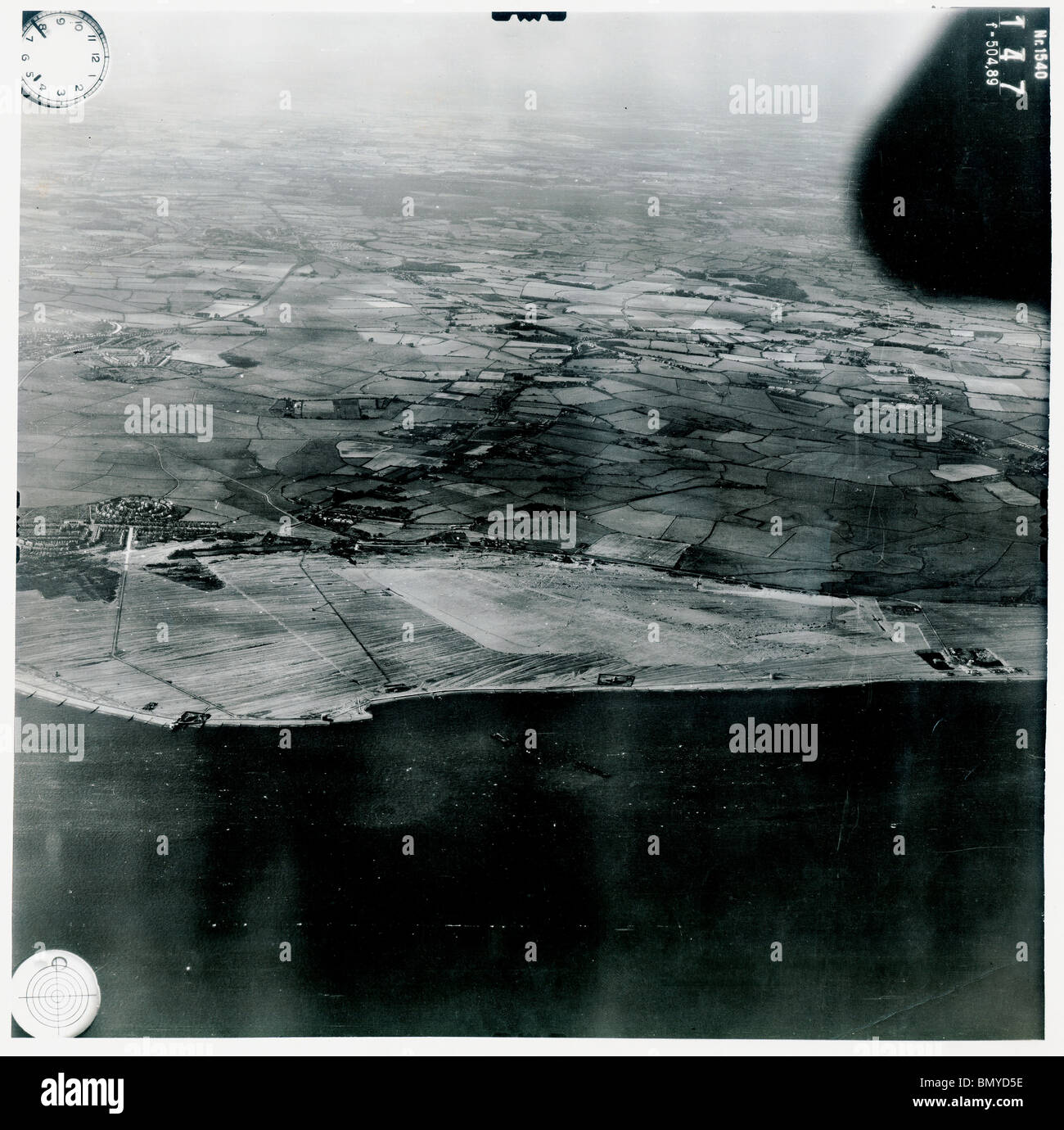 Langney Point, Nr. Eastbourne - Sussex 1940 Oblique View Stock Photo ...