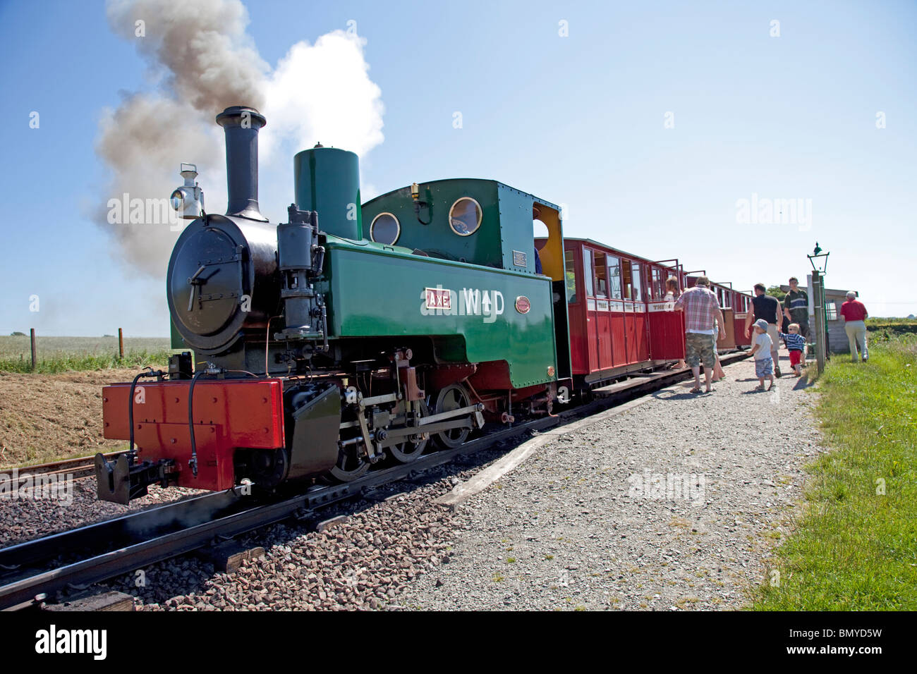 Steam train Lynton & Barnstaple narrow gauge railway Woody Bay Station ...