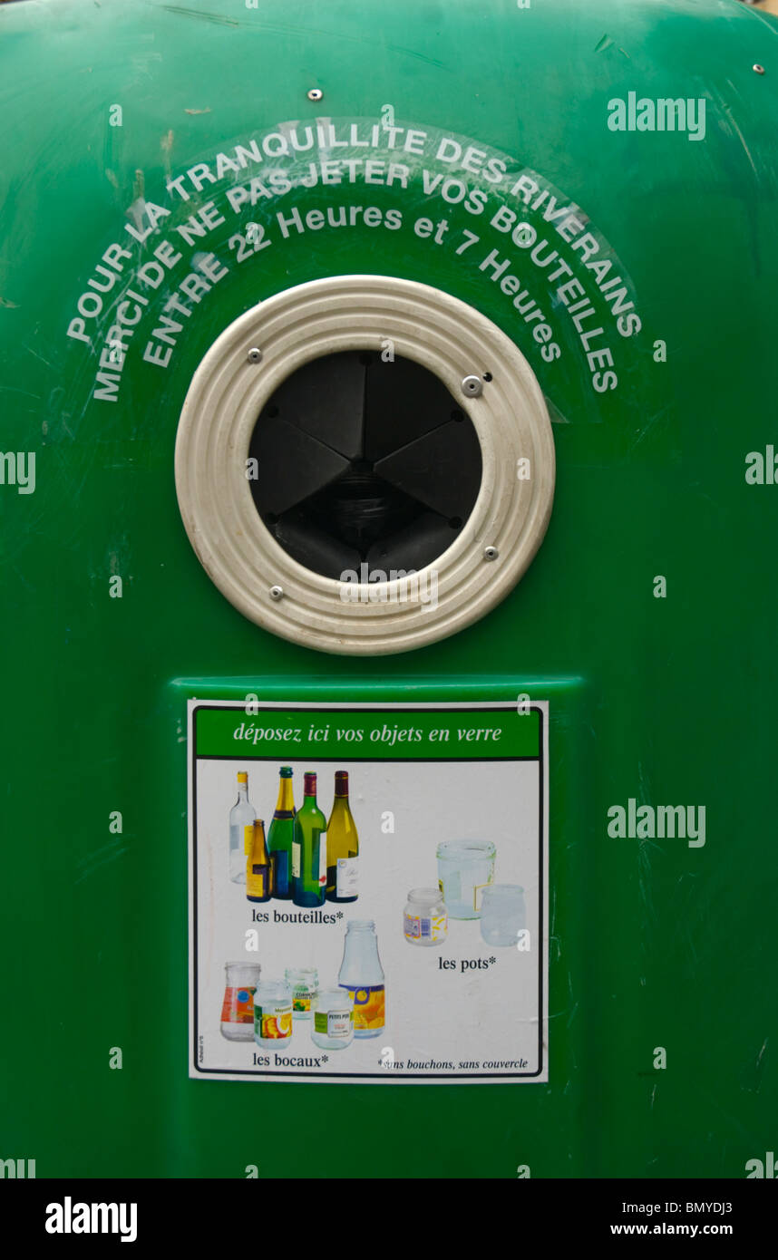 Recycling container france hi-res stock photography and images - Alamy