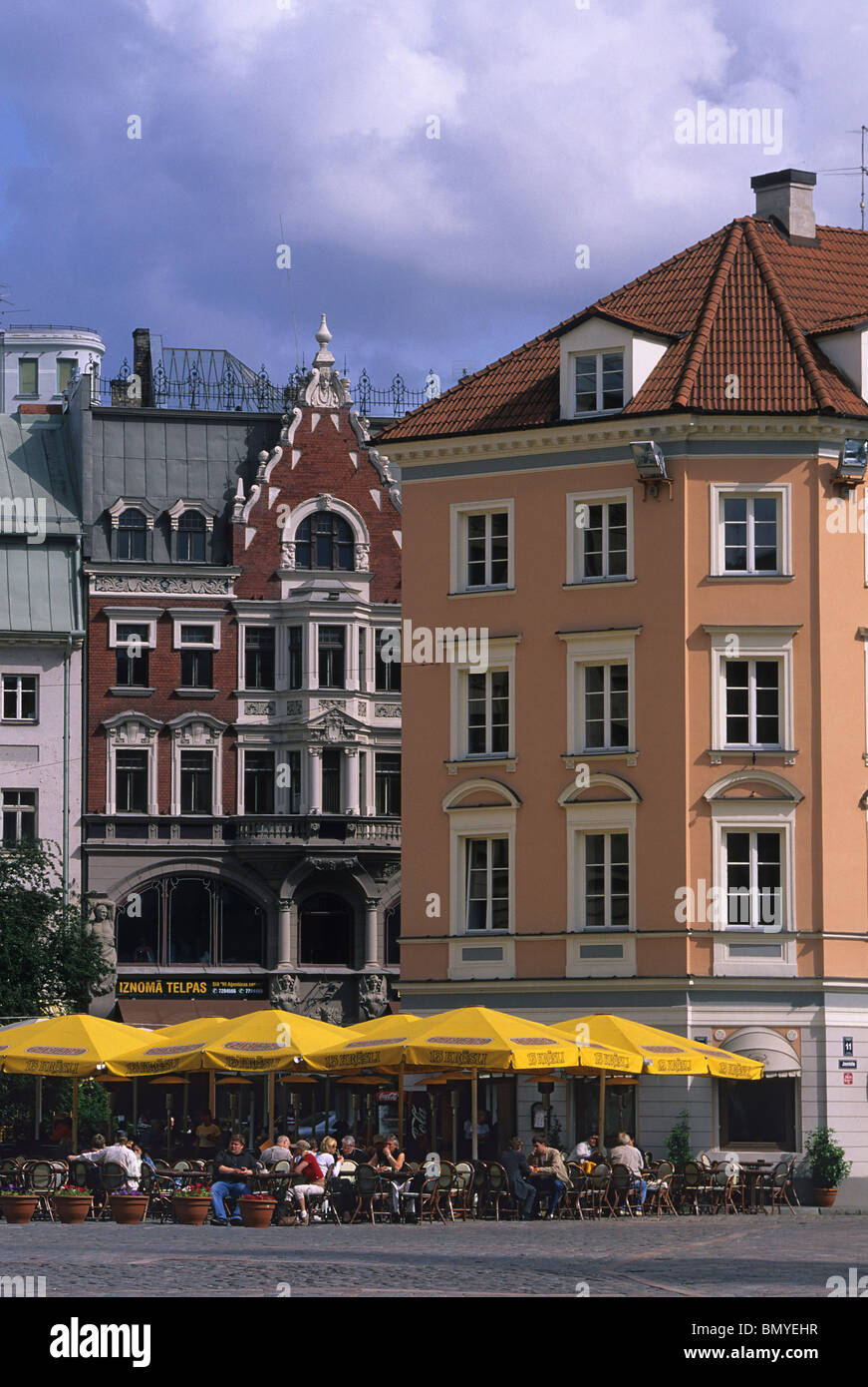 Latvia,Riga,Old Town ,Doma laukums square Stock Photo - Alamy