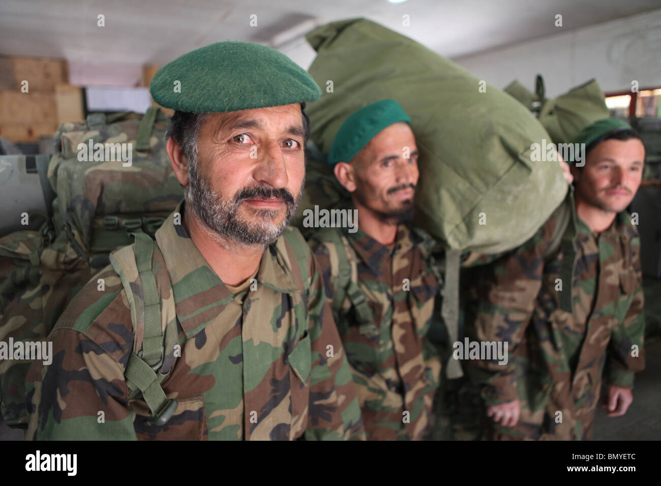 Afghan National Army (ANA) soldiers in Tarin Kowt, Afghanistan Stock ...