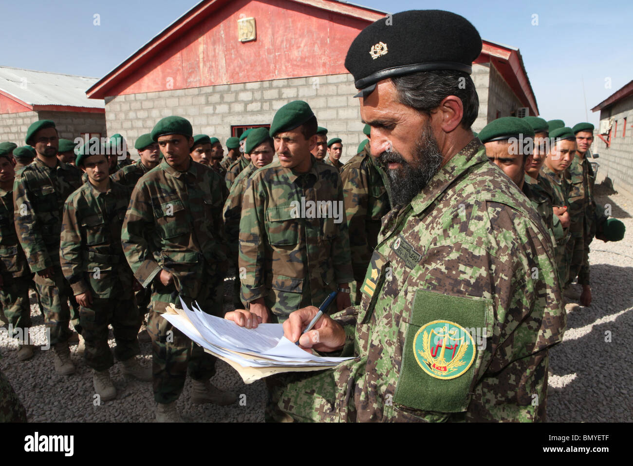 Afghan National Army Ana Soldiers In Tarin Kowt High Resolution Stock ...