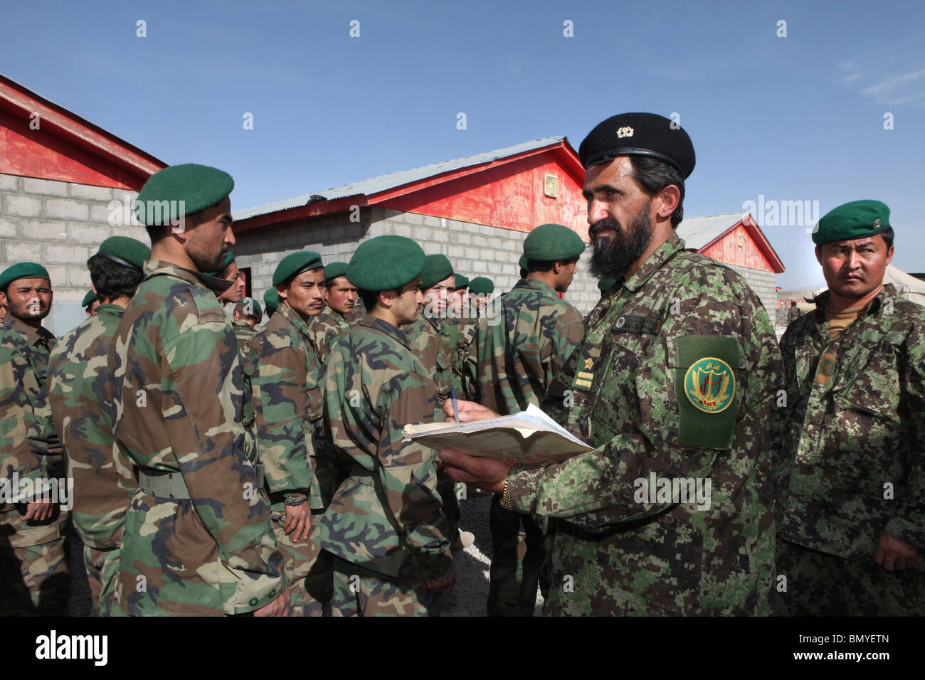 Afghan National Army (ANA) soldiers in Tarin Kowt, Afghanistan Stock ...