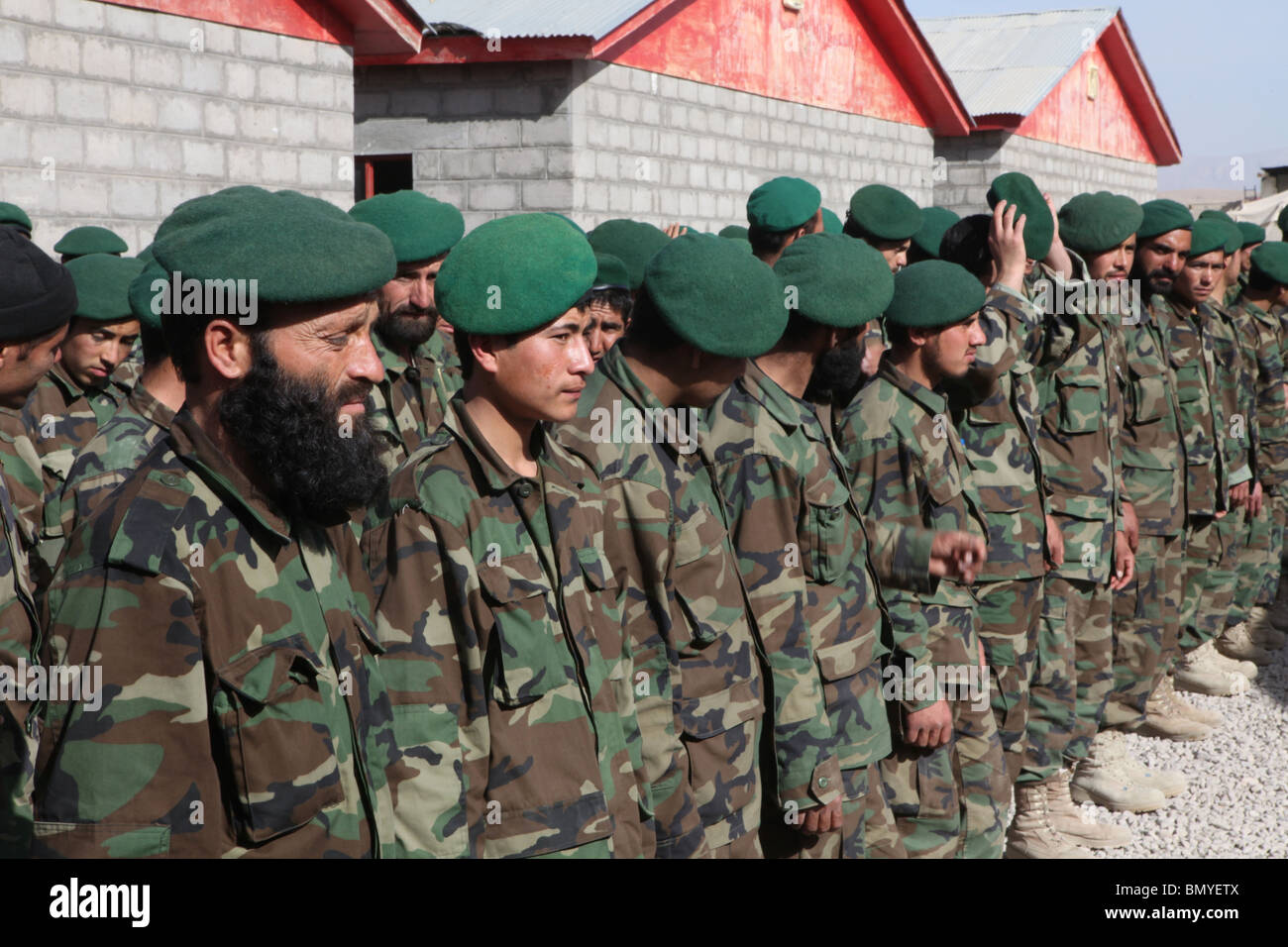 Afghan National Army (ANA) soldiers in Tarin Kowt, Afghanistan Stock ...