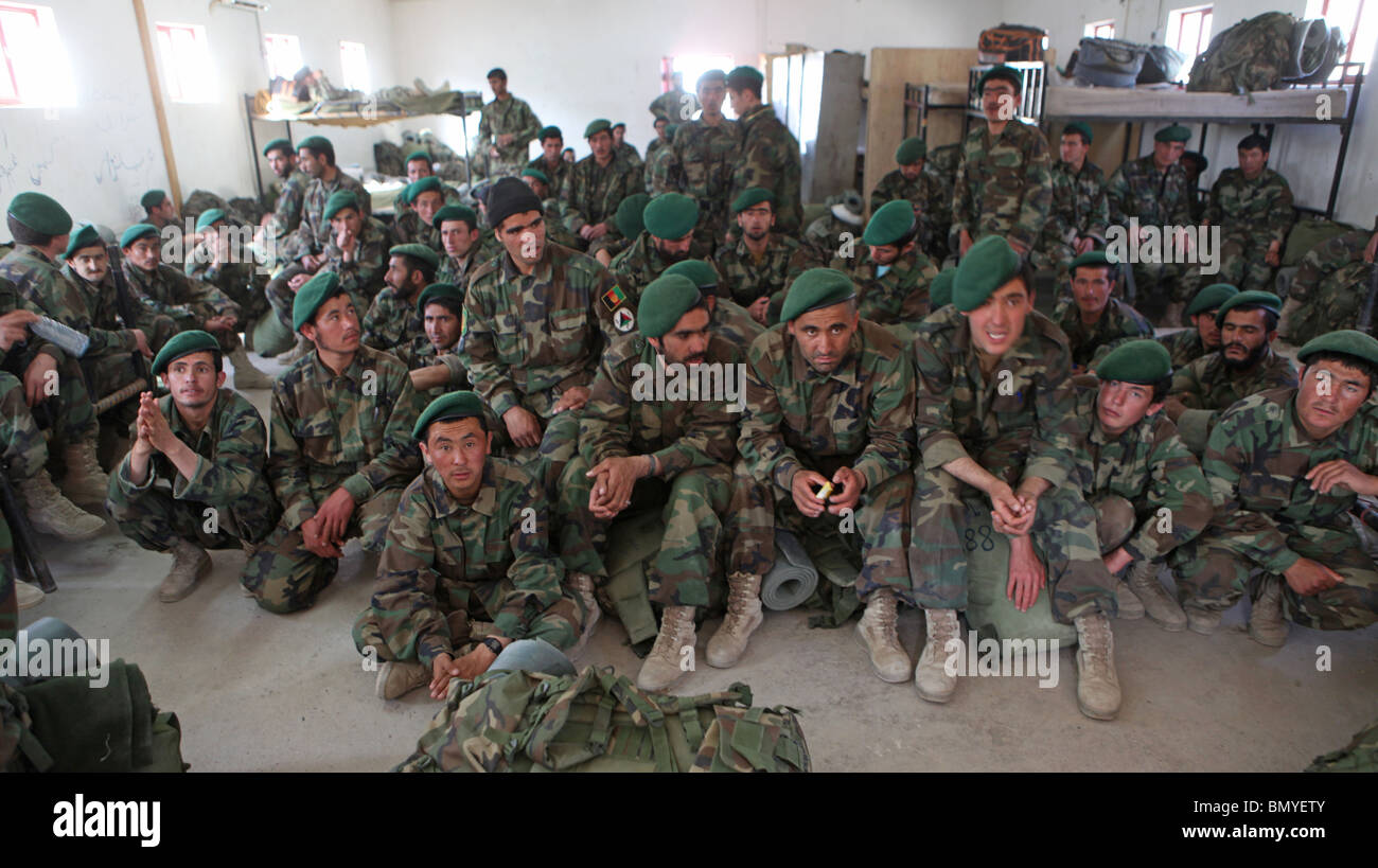 Afghan National Army (ANA) soldiers in Tarin Kowt, Afghanistan Stock ...