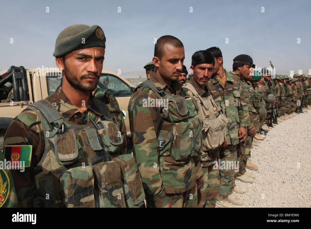 Afghan National Army (ANA) soldiers in Tarin Kowt, Afghanistan Stock ...