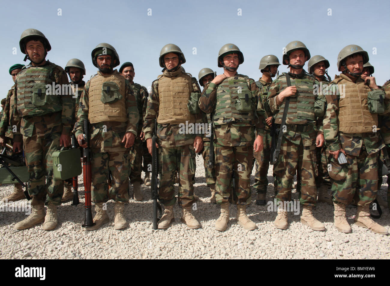 Afghan National Army (ANA) soldiers in Tarin Kowt, Afghanistan Stock ...