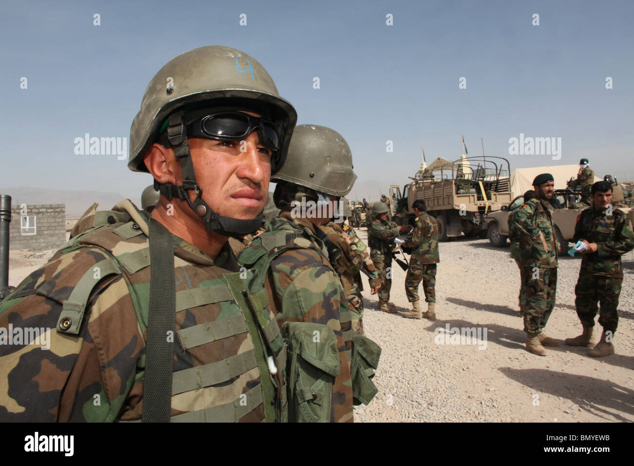 Afghan National Army (ANA) soldiers in Tarin Kowt, Afghanistan Stock ...