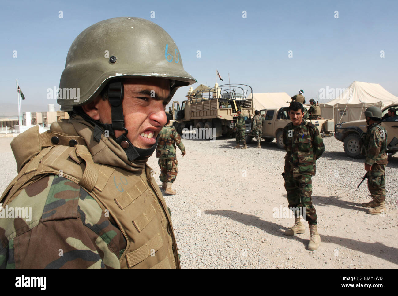 Afghan National Army (ANA) soldiers in Tarin Kowt, Afghanistan Stock ...