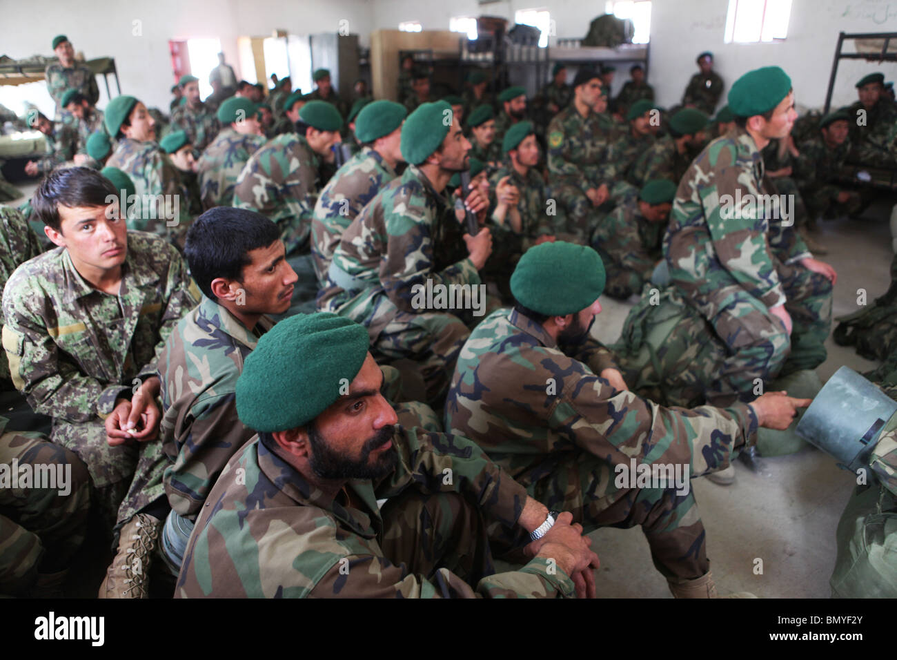Afghan National Army (ANA) soldiers in Tarin Kowt, Afghanistan Stock ...