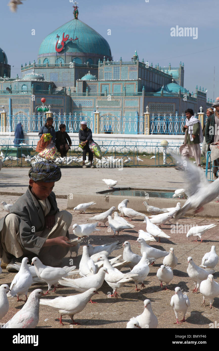 Hazrat ali mosque in Mazar-i-sharif (afghanistan) where Ali is believed ...