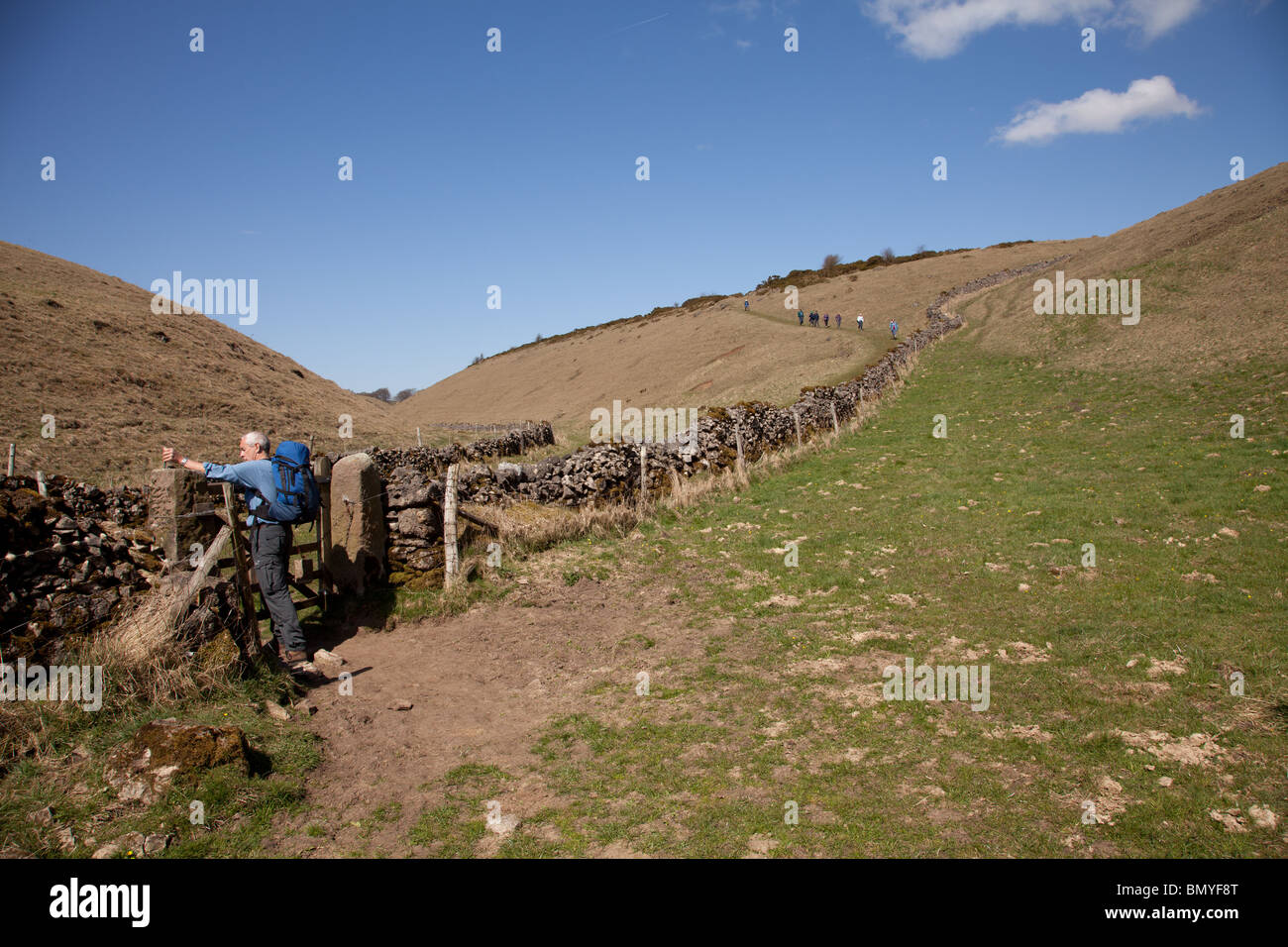 Gratton Dale, a limestone valley in the Derbyshire Peak District Stock ...