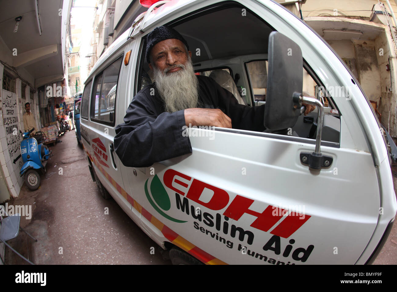 abdul satar edhi runs ambulance services and orphanage in Karachi Stock ...