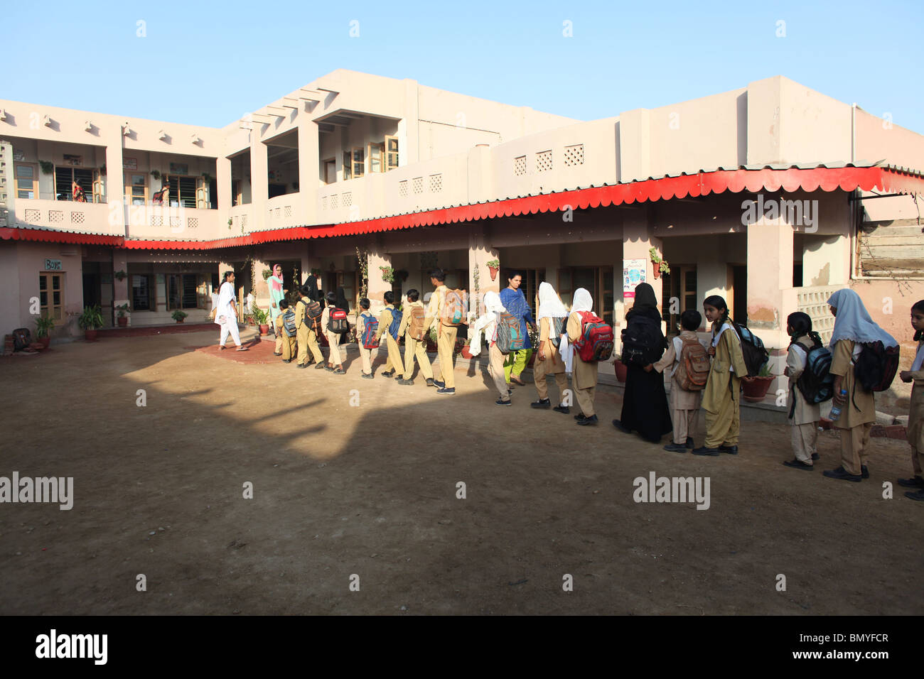 Primary school in a slum in karachi hi-res stock photography and images ...