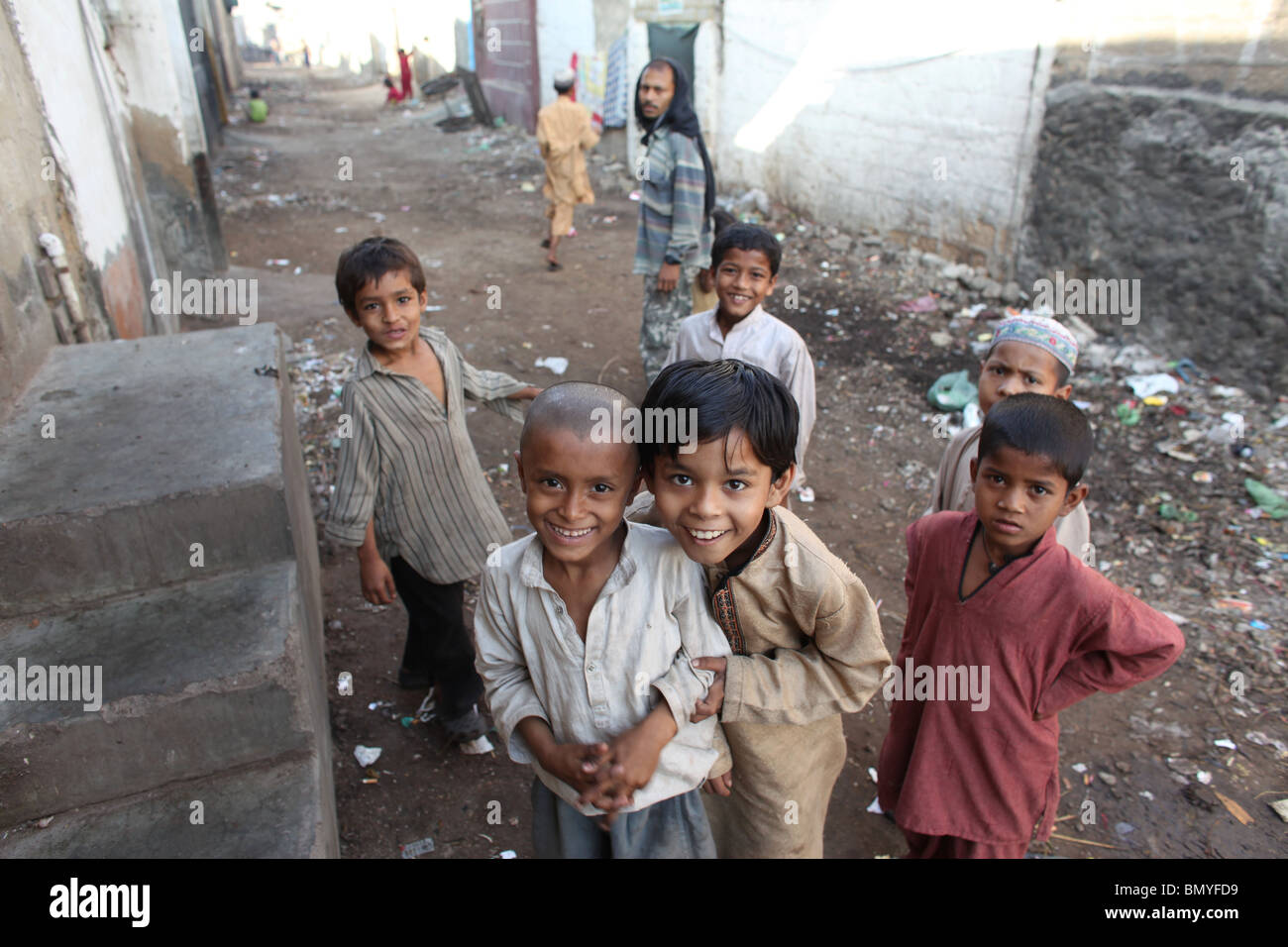 'Musquito colony' is a slum area in Karachi, Pakistan Stock Photo - Alamy