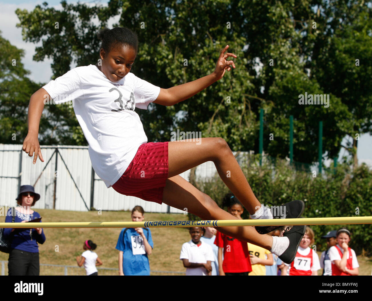 11-12 year olds compete in the Croydon primary schools' athletics ...