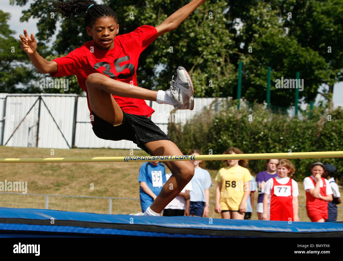 11-12 year olds compete in the Croydon primary schools' athletics ...