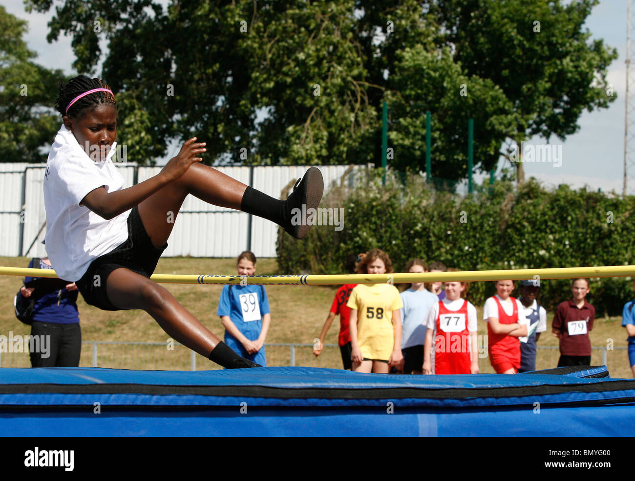 11-12 year olds compete in the Croydon primary schools' athletics ...