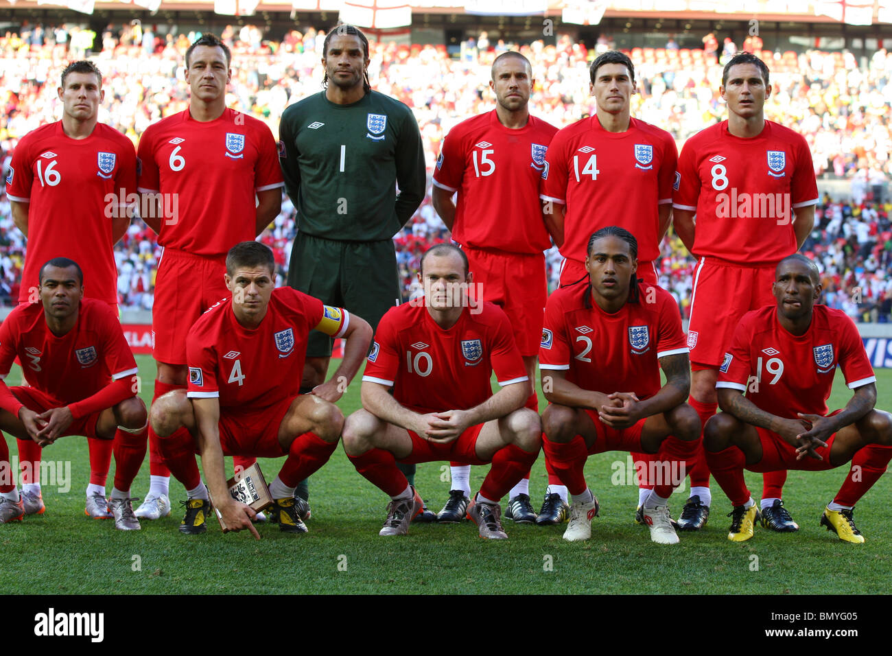 ENGLAND TEAM GROUP SLOVENIA V ENGLAND NELSON MANDELA BAY STADIUM PORT ...