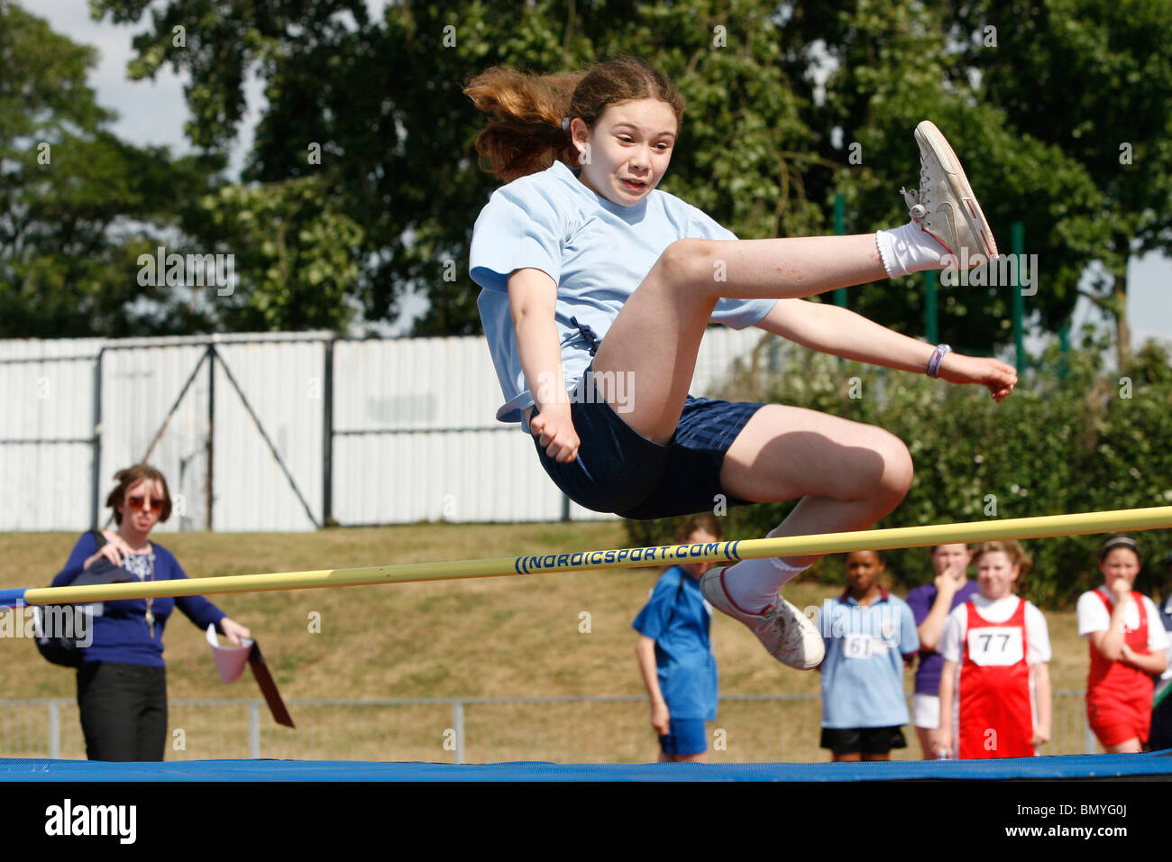 11-12 year olds compete in the Croydon primary schools' athletics ...