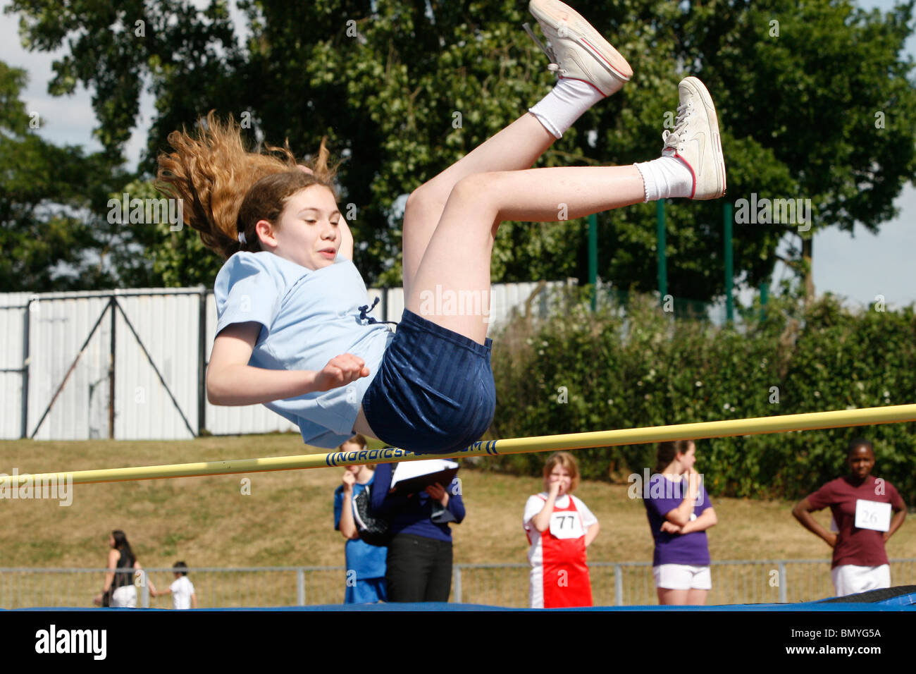 11-12 year olds compete in the Croydon primary schools' athletics ...