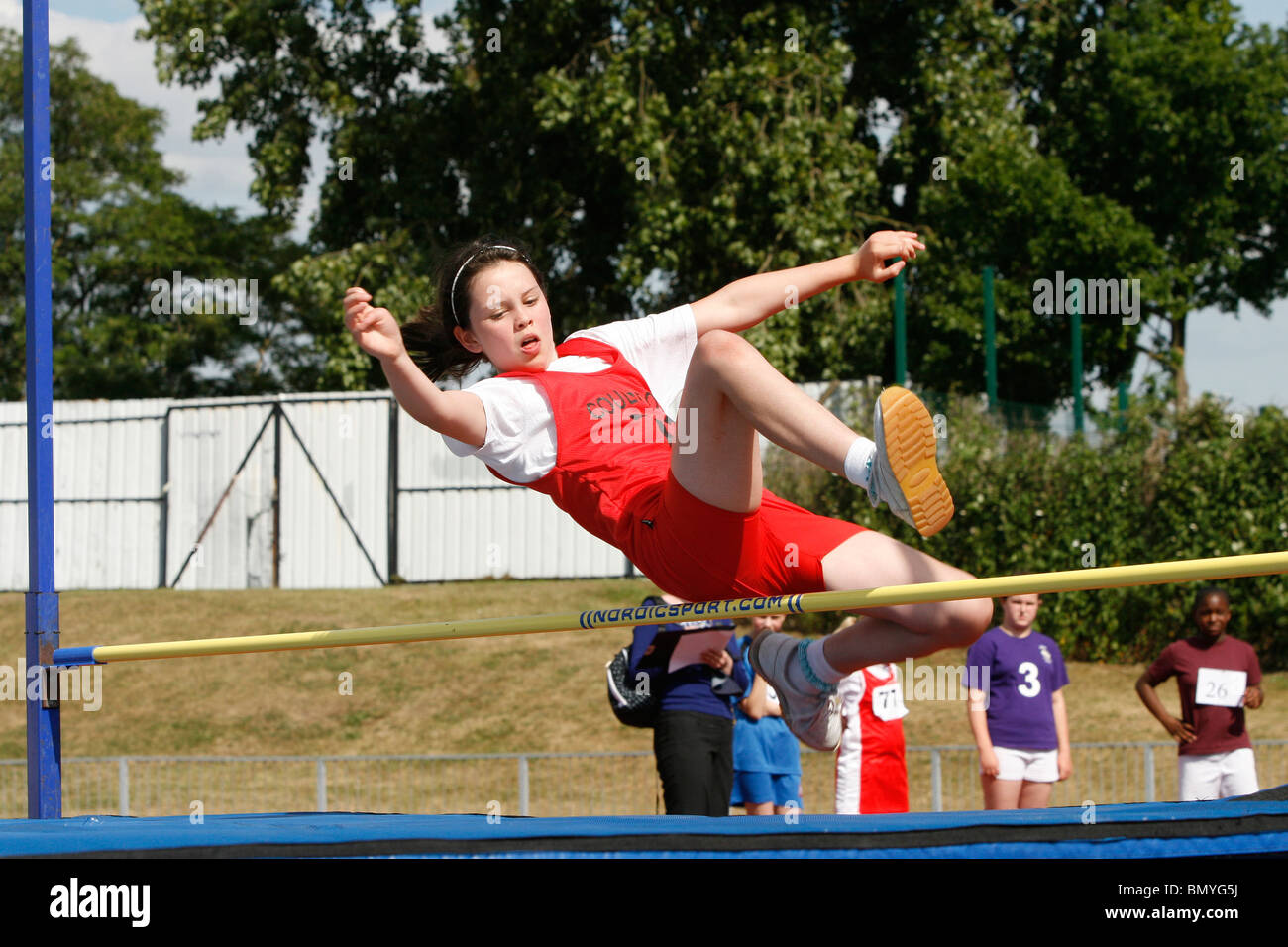 11-12 year olds compete in the Croydon primary schools' athletics ...