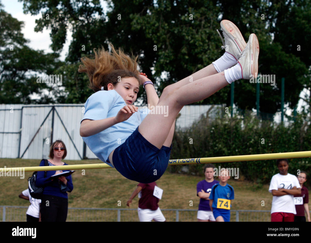 11-12 year olds compete in the Croydon primary schools' athletics ...