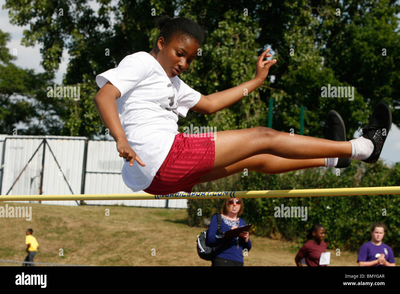 11-12 year olds compete in the Croydon primary schools' athletics ...