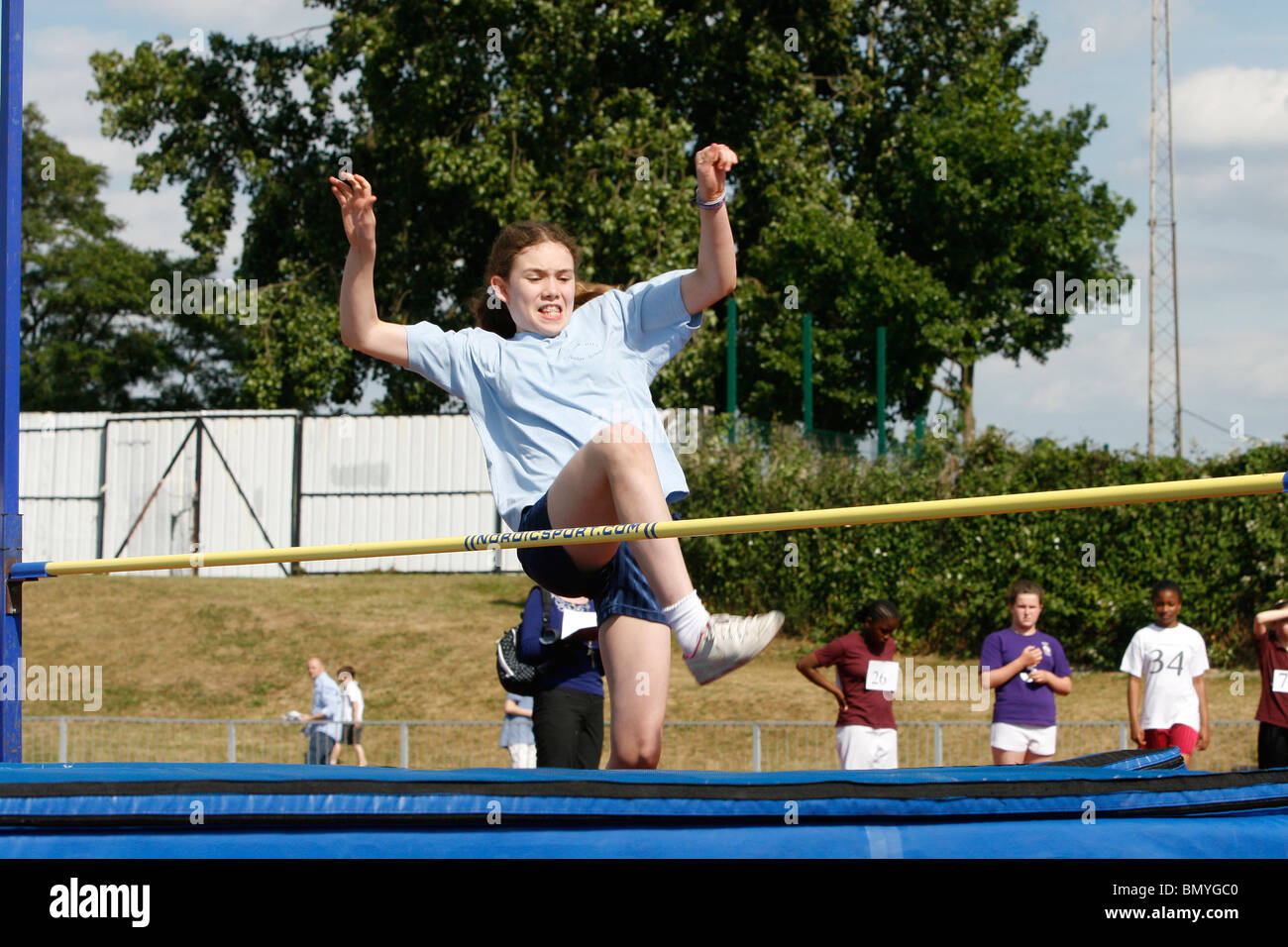 11-12 year olds compete in the Croydon primary schools' athletics ...