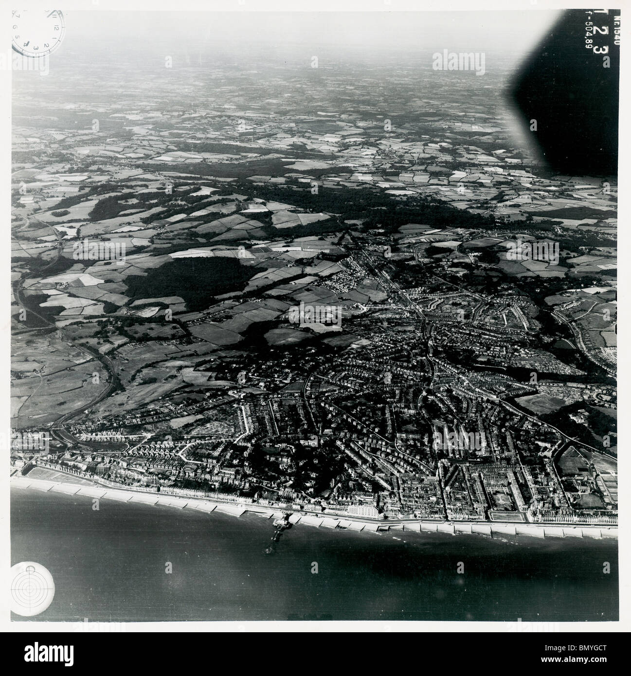 Hastings - Sussex 1st September 1940 Oblique View of Hastings Stock ...